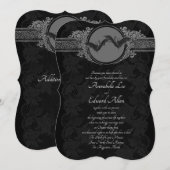 Ornate Gothic Elegant Bat Wedding Invitation | Zazzle