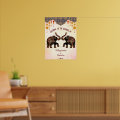 Ornate Indian elephant Indian wedding welcome sign | Zazzle