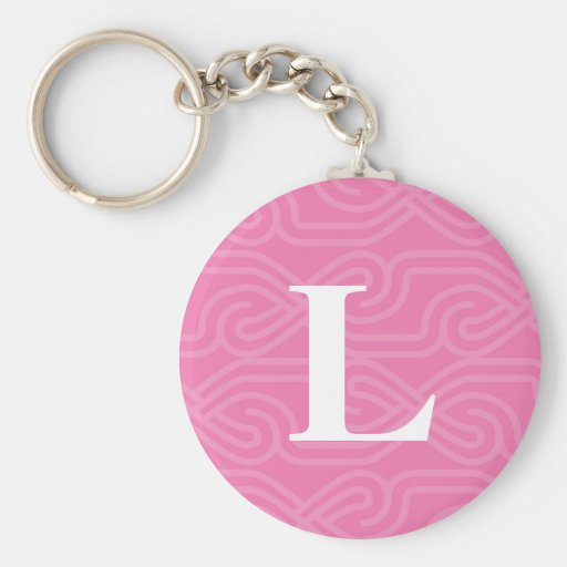 Ornate Knotwork Monogram - Letter L Keychain | Zazzle
