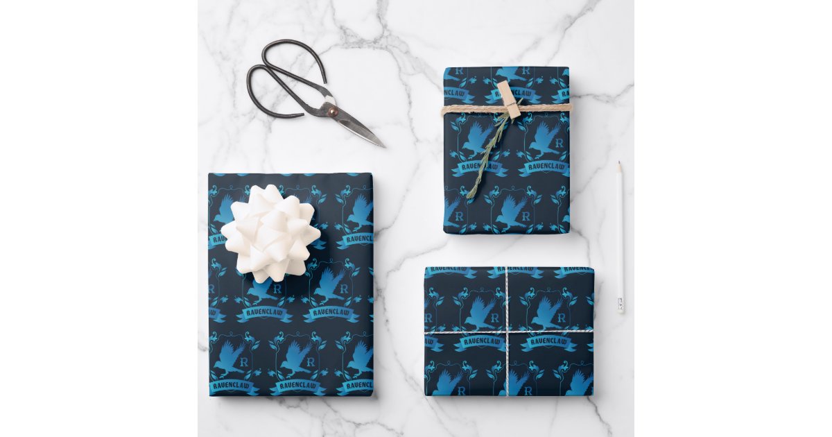 Ornate RAVENCLAW™ House Crest Wrapping Paper Sheets | Zazzle