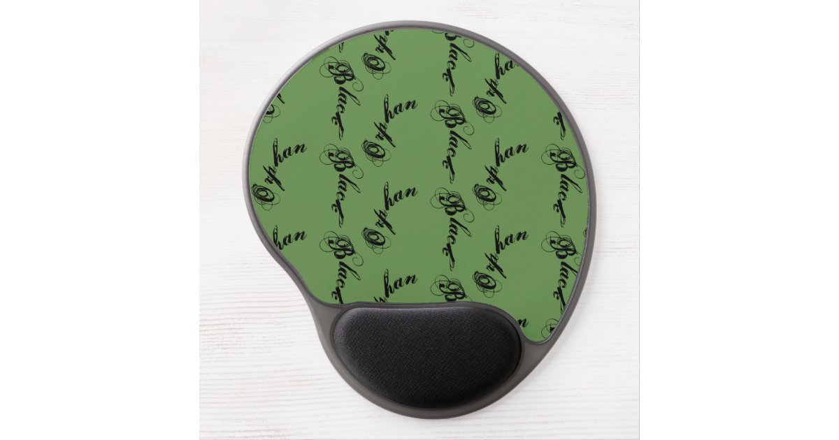 Orphan Black antique script pattern rounded Gel Mouse Pad | Zazzle