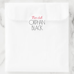 Orphan black fan club classic round sticker | Zazzle