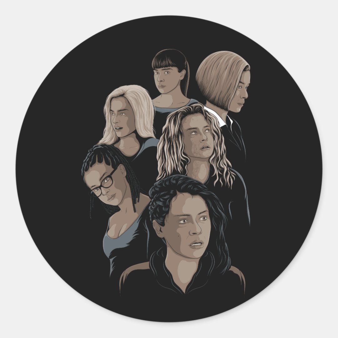 Orphan Black Illustrated Sticker | Zazzle