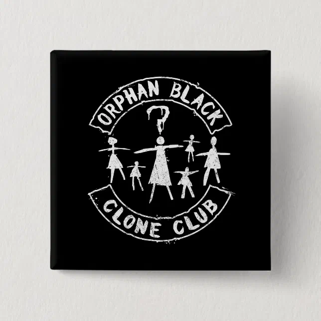 Orphan Black | Stick Figure Clone Club Pinback Button | Zazzle