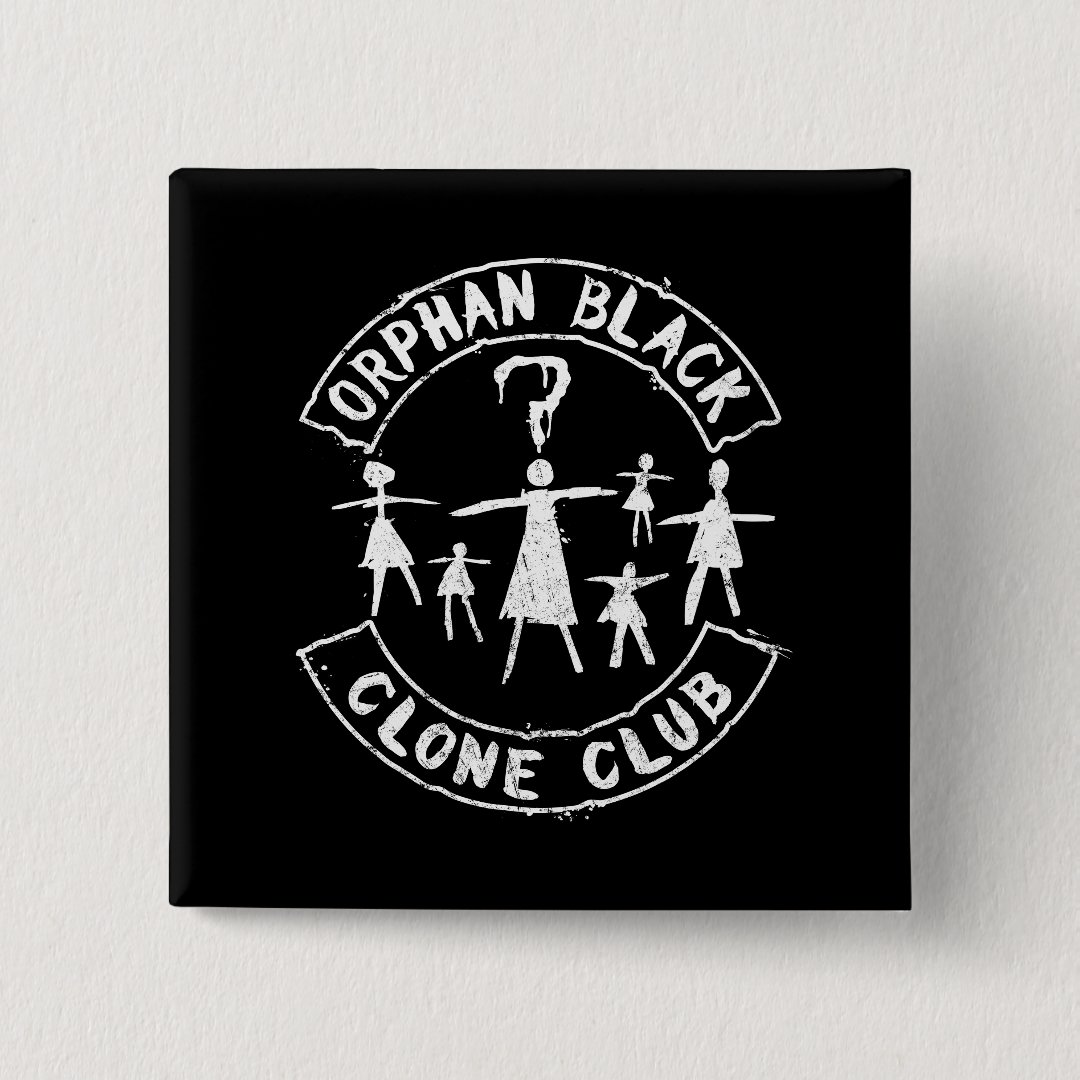 Orphan Black | Stick Figure Clone Club Pinback Button | Zazzle