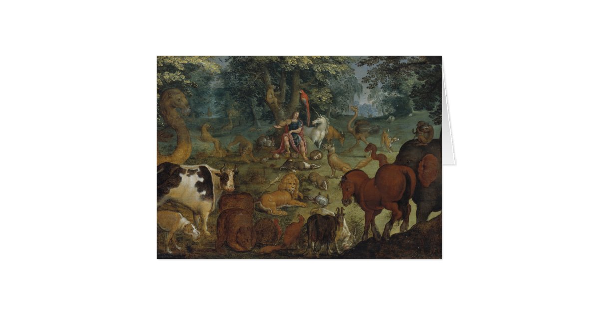 Orpheus Charming the Beasts (oil on panel) | Zazzle