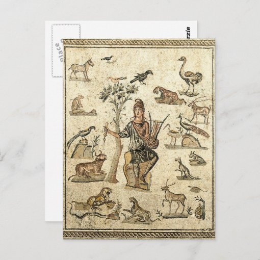 Orpheus With The Animals Postcard | Zazzle