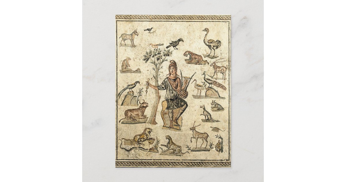 Orpheus With The Animals Postcard | Zazzle