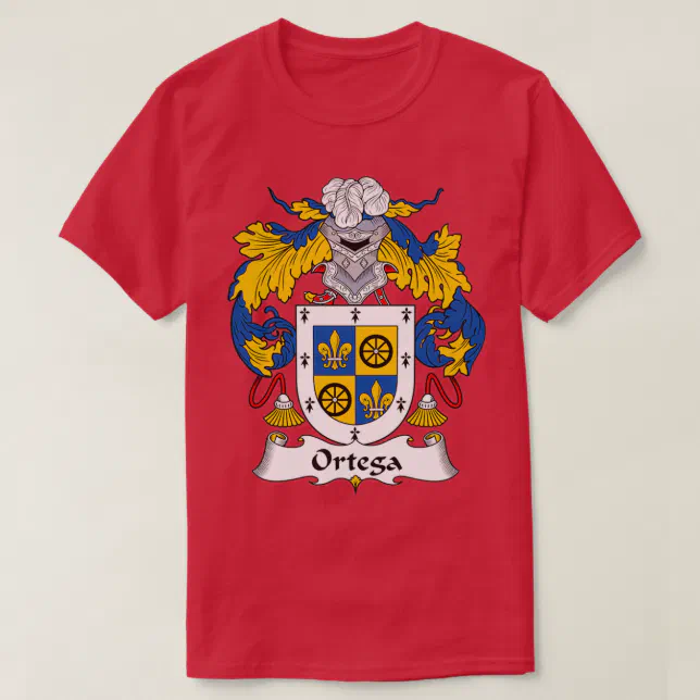 Ortega Coat of Arms Family Crest T-Shirt | Zazzle