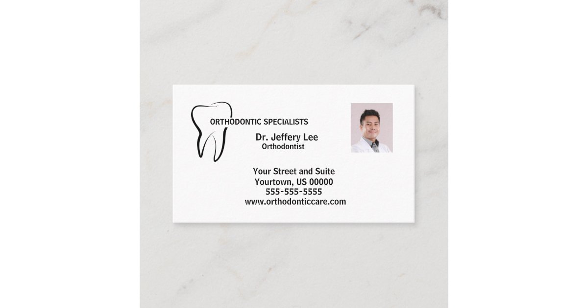 Orthodontic Practice Business Card | Zazzle