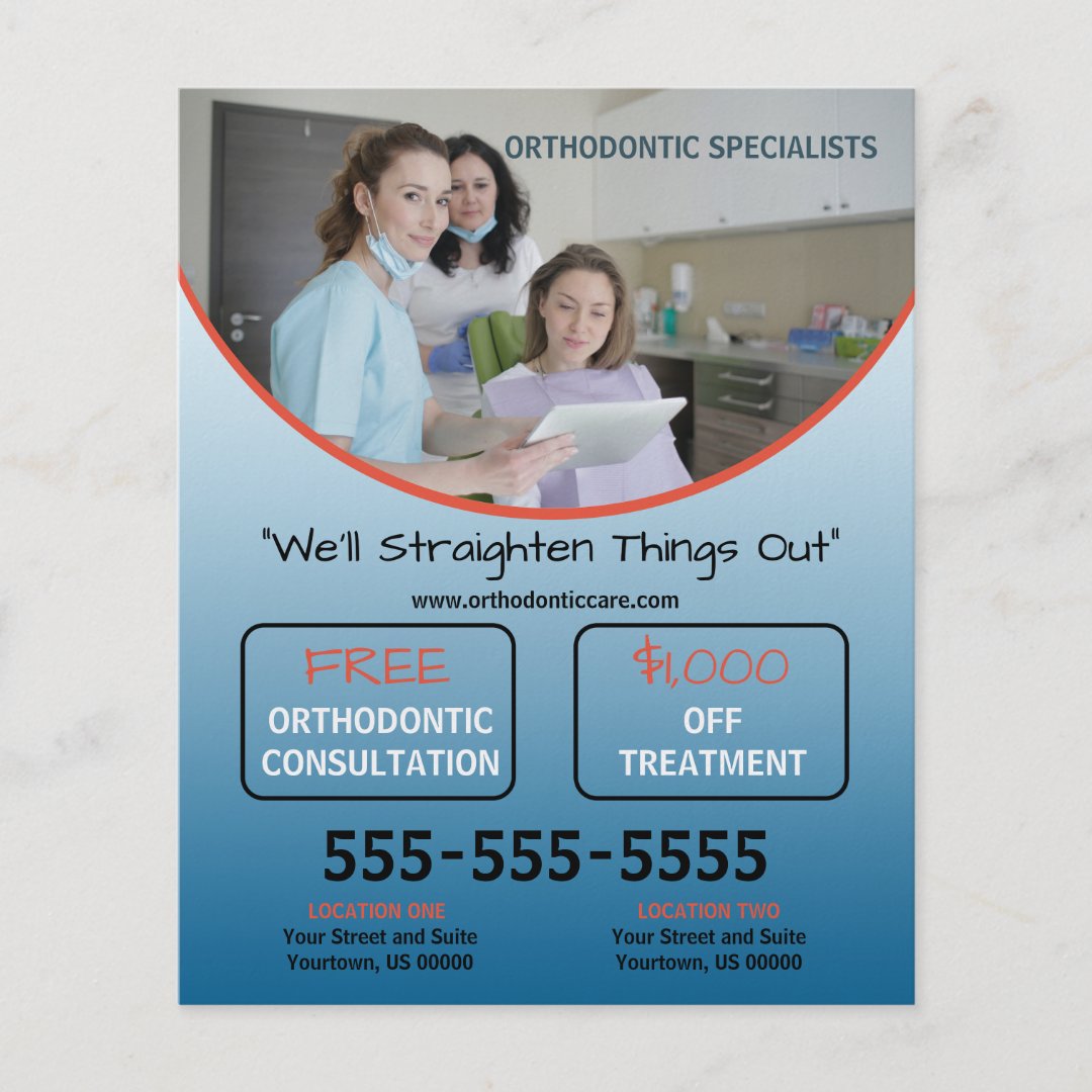 Orthodontic Practice Flyer | Zazzle