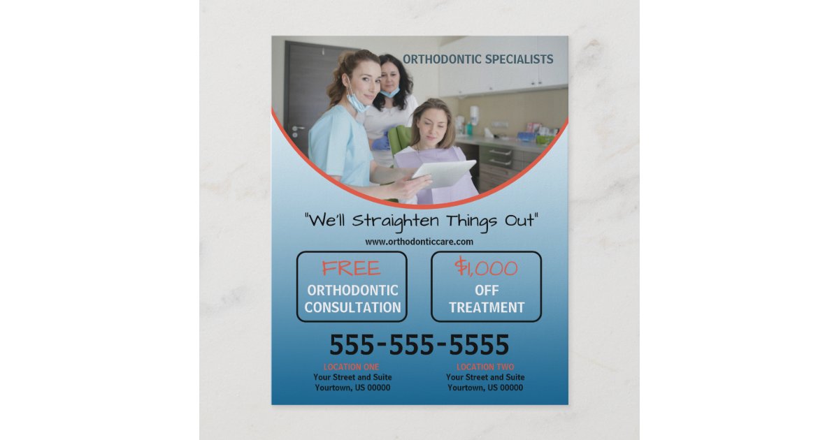 Orthodontic Practice Flyer | Zazzle
