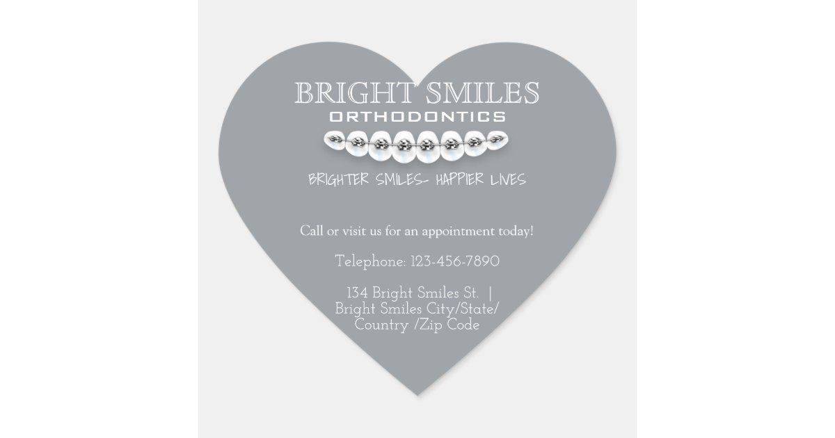 Orthodontist Orthodontics Business Promo Sticker | Zazzle