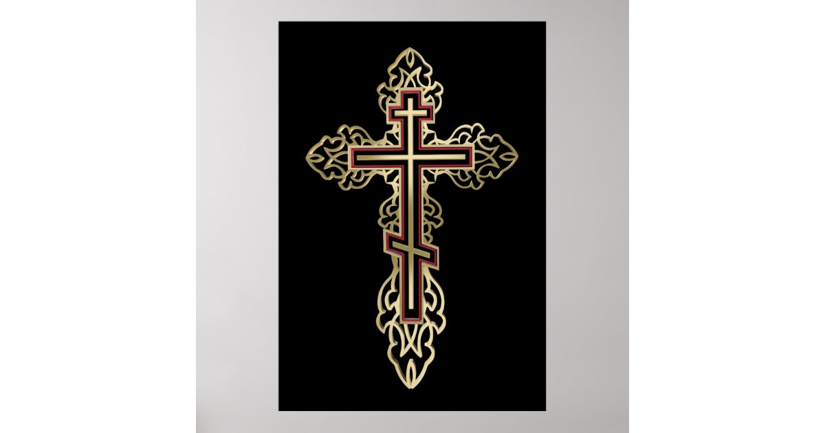 Orthodox cross poster | Zazzle