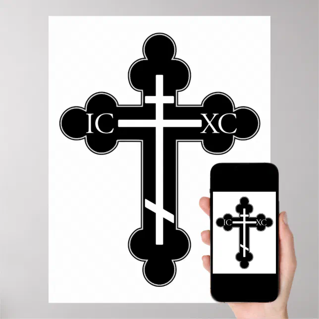 Orthodox cross poster | Zazzle
