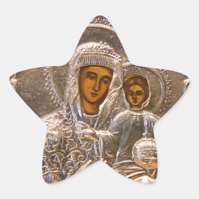 Orthodox icon star sticker | Zazzle