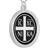 Orthodox Religious Icon ICXC NIKA Christogram Silver Plated Necklace ...