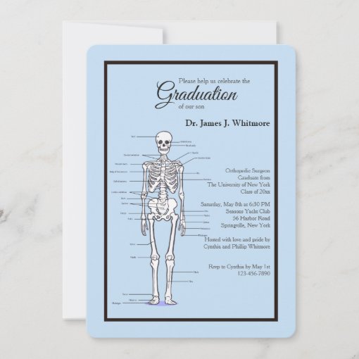 Orthopedic MD Graduation Invitation | Zazzle