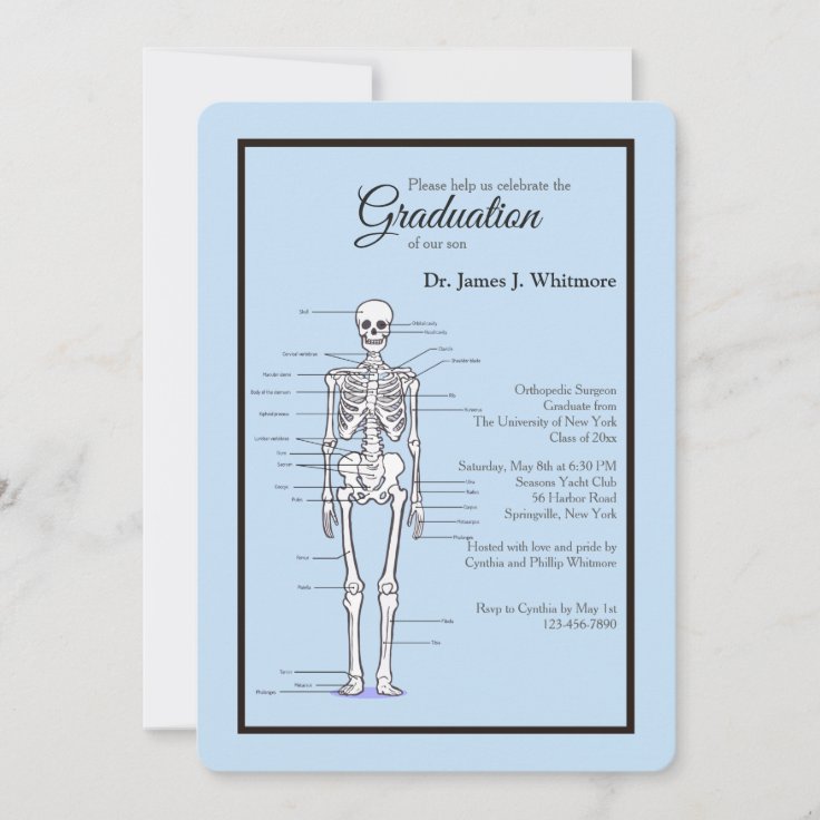 Orthopedic MD Graduation Invitation | Zazzle
