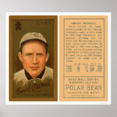 Orval Overall Cubs Baseball 1911 Poster | Zazzle