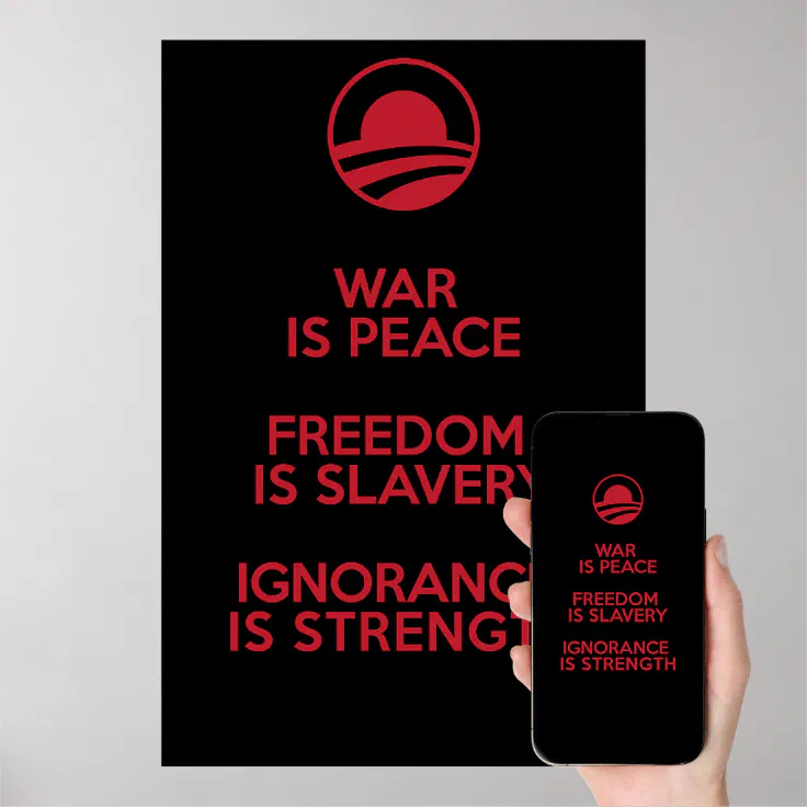 Orwellian / Obamian definitions Poster | Zazzle