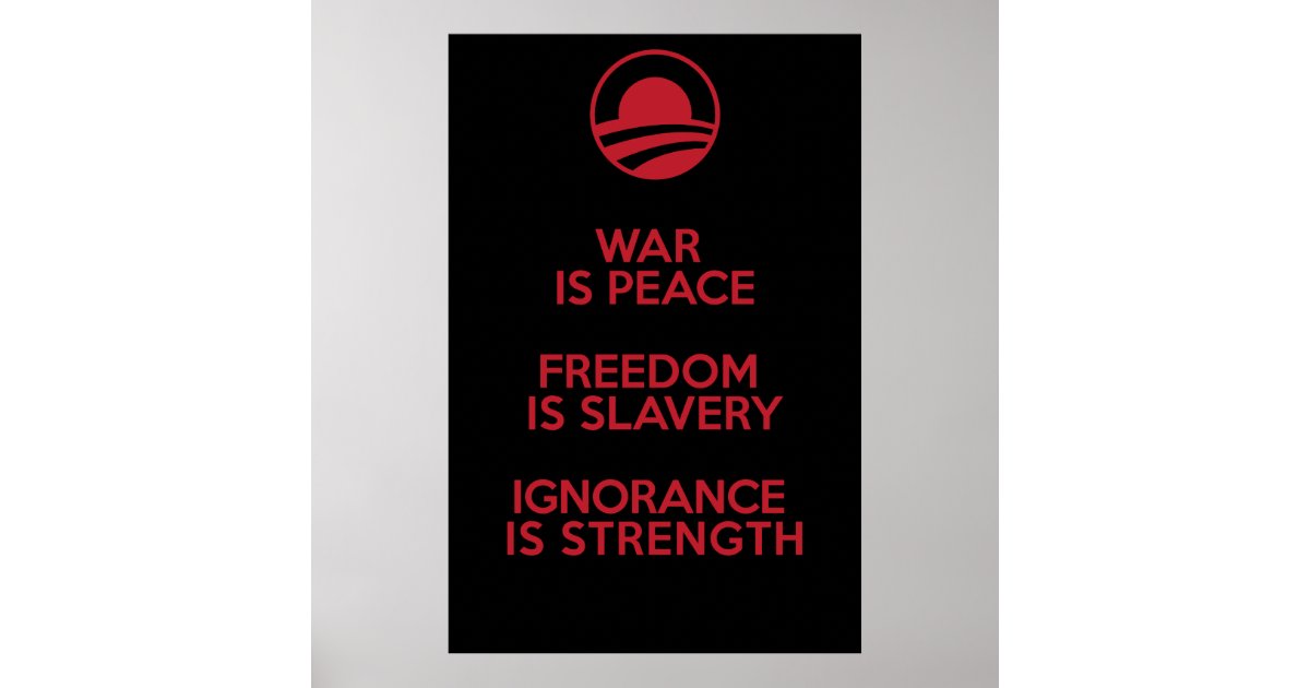 Orwellian / Obamian definitions Poster | Zazzle