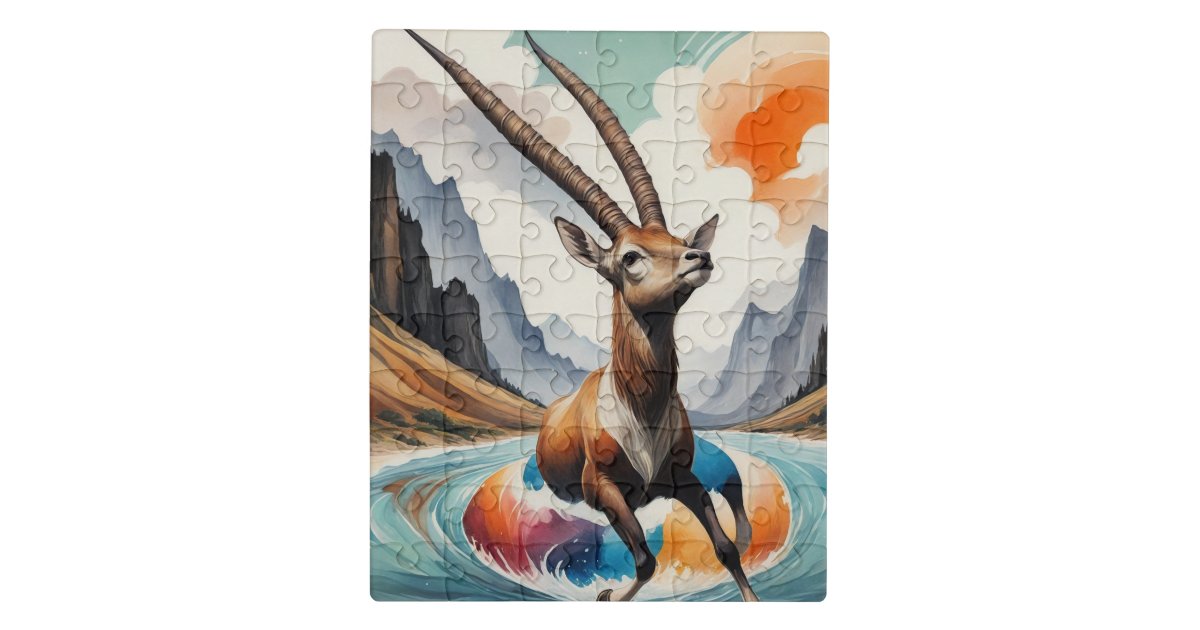 Oryx enjoys Float Trip Jigsaw Puzzle | Zazzle