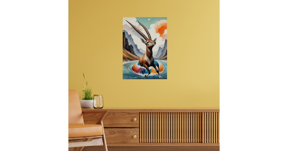 Oryx enjoys Float Trip Poster | Zazzle