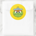 Oscar Angry Face Classic Round Sticker | Zazzle