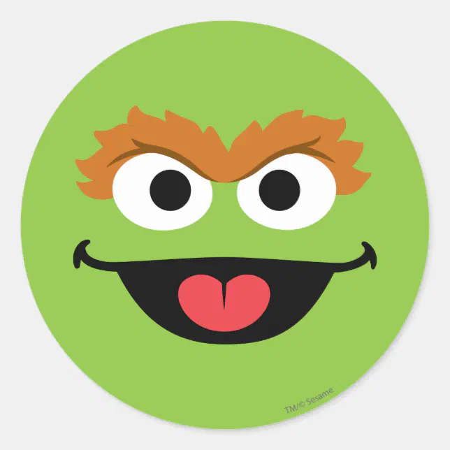 Oscar Face Art Classic Round Sticker | Zazzle