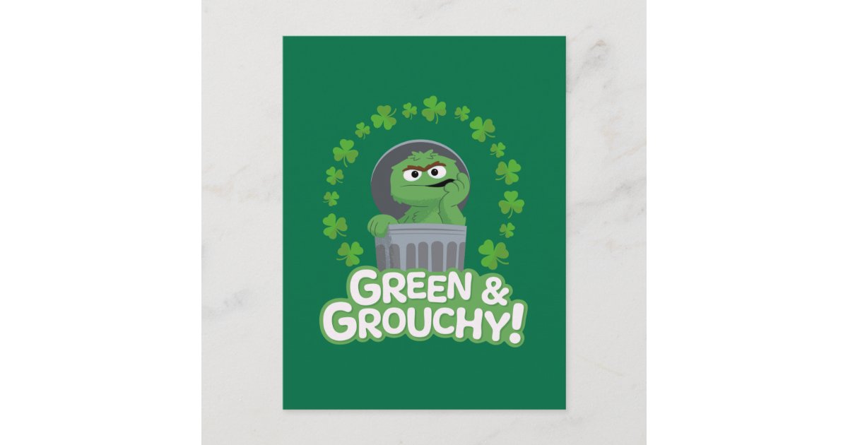 Oscar | Green & Grouchy! Postcard | Zazzle
