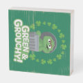 Oscar | Green & Grouchy! Wooden Box Sign | Zazzle