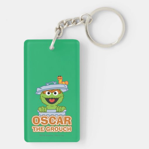 Oscar the Grouch Classic Style Keychain | Zazzle