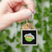 Oscar the Grouch Face Keychain | Zazzle