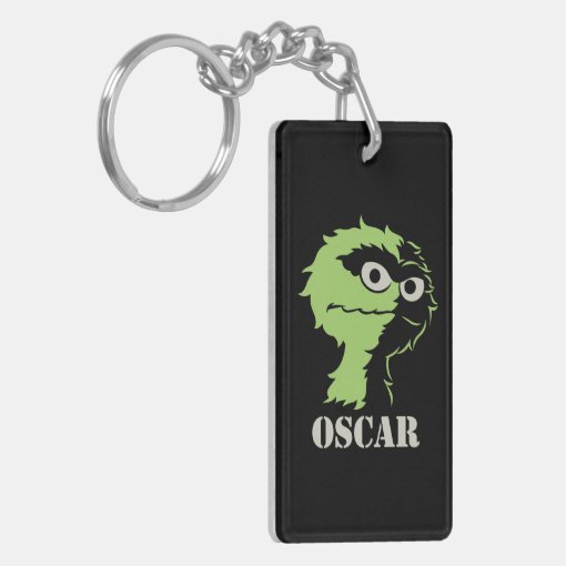 Oscar the Grouch Half Keychain | Zazzle