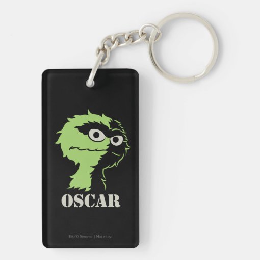 Oscar the Grouch Half Keychain | Zazzle