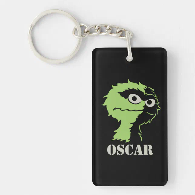 Oscar the Grouch Half Keychain | Zazzle