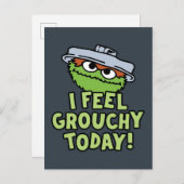 Oscar the Grouch | I Feel Grouchy Today! Postcard | Zazzle