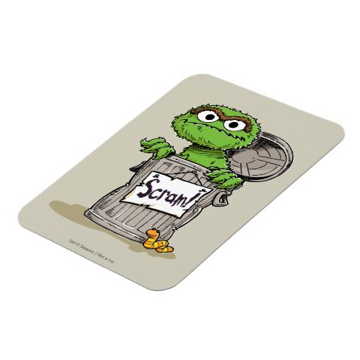 Oscar the Grouch Scram Magnet | Zazzle