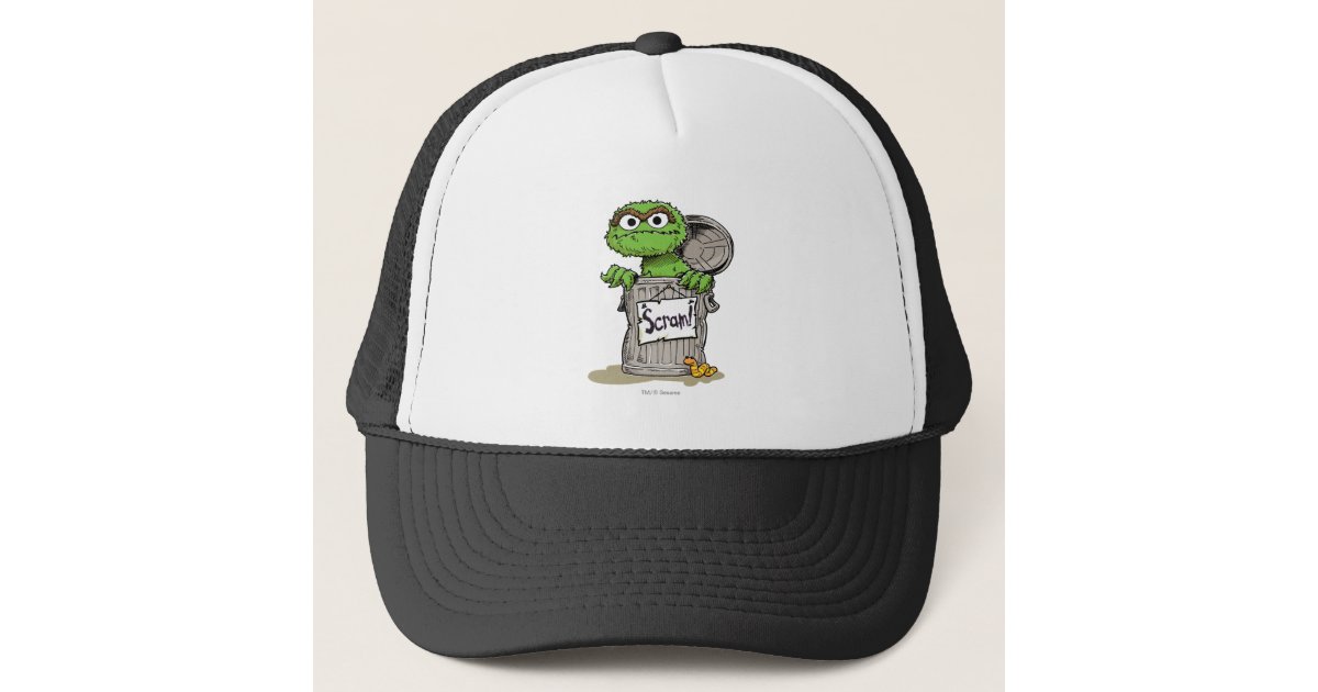 Oscar the Grouch Scram Trucker Hat | Zazzle