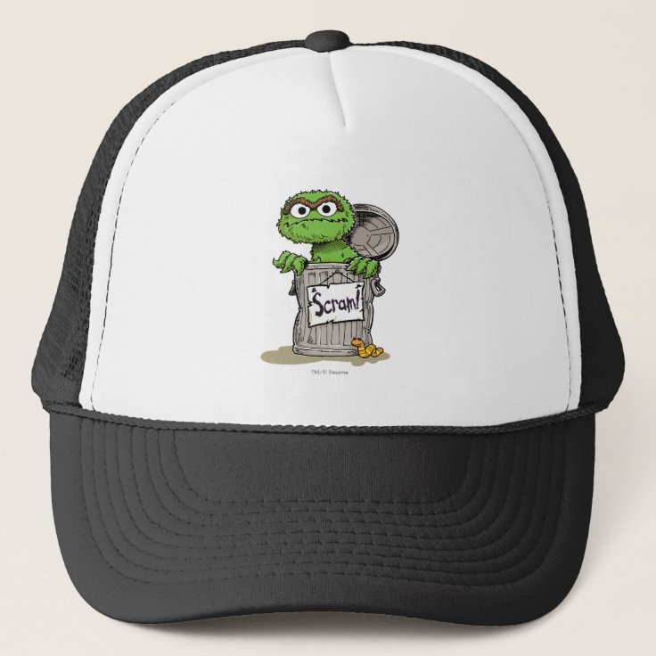 Oscar the Grouch Scram Trucker Hat | Zazzle