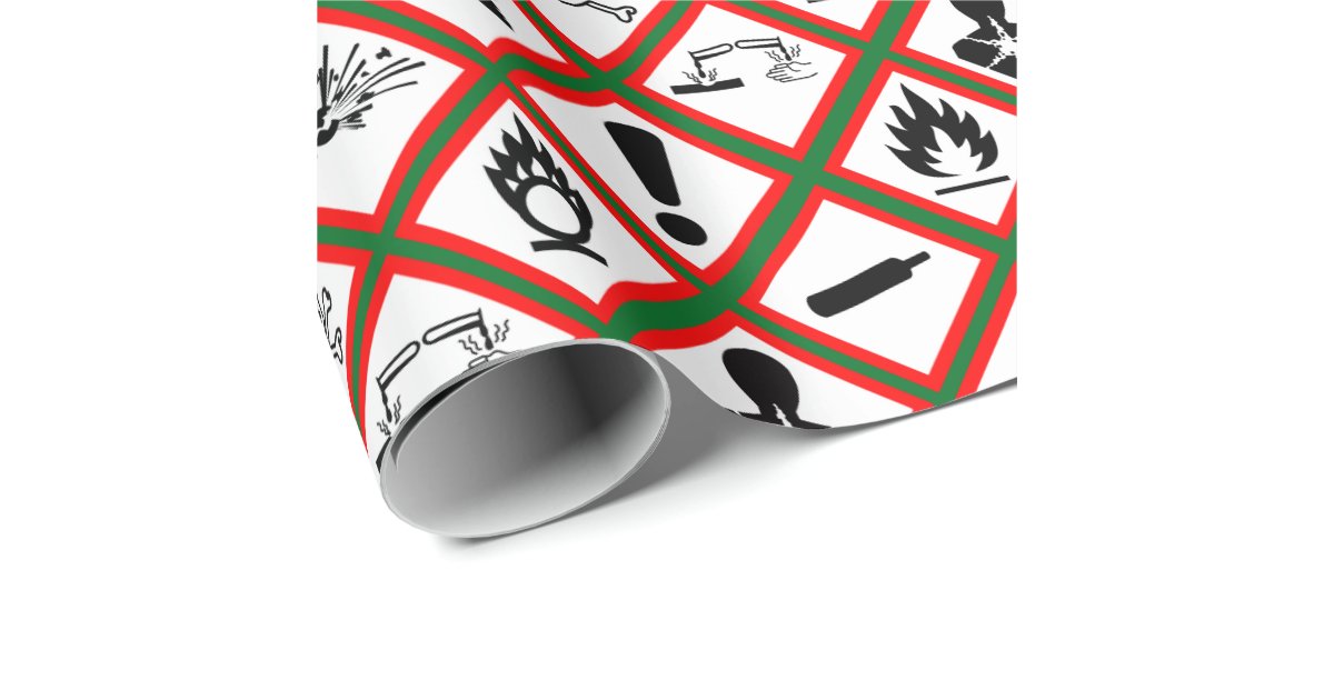 Osha Hazard Warnings Wrapping Paper | Zazzle
