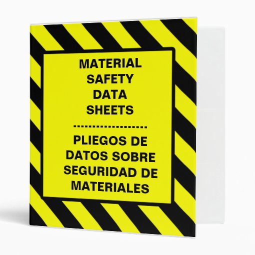 OSHA MSDS Binder | Zazzle