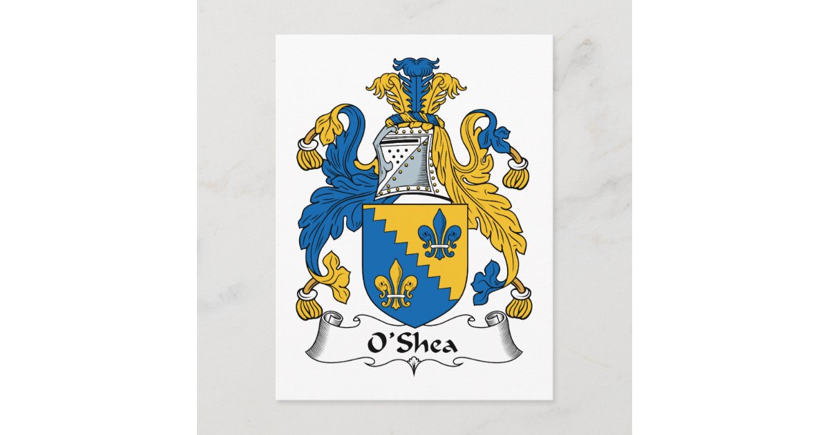 O'Shea Family Crest Postcard | Zazzle