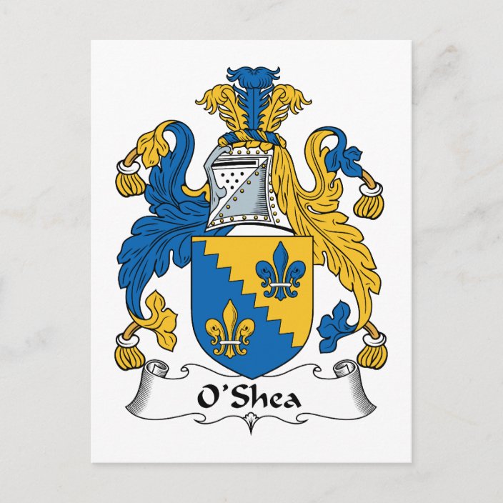 O'Shea Family Crest Postcard | Zazzle.com