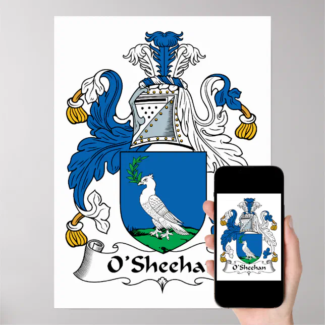 O'Sheehan Family Crest Poster | Zazzle