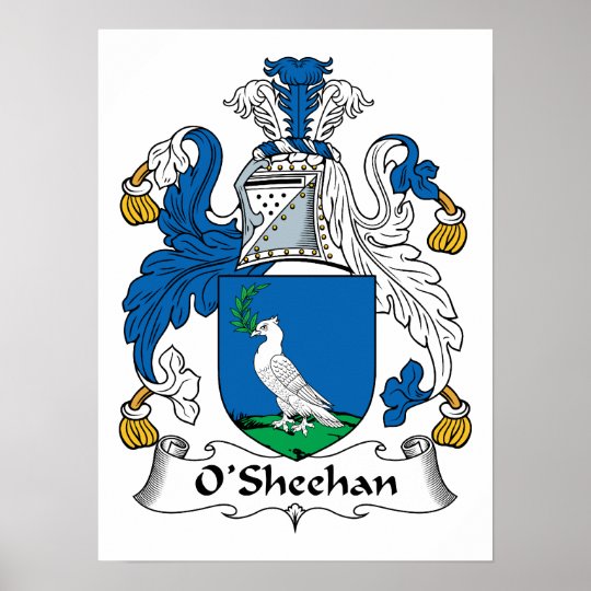 O'Sheehan Family Crest Poster | Zazzle.com