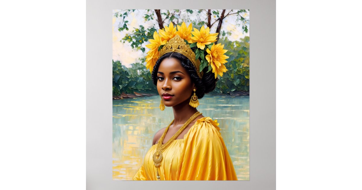 Oshun Orisha African Goddess Poster | Zazzle
