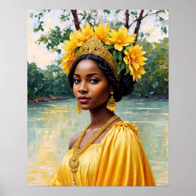 Oshun Orisha African Goddess Poster | Zazzle