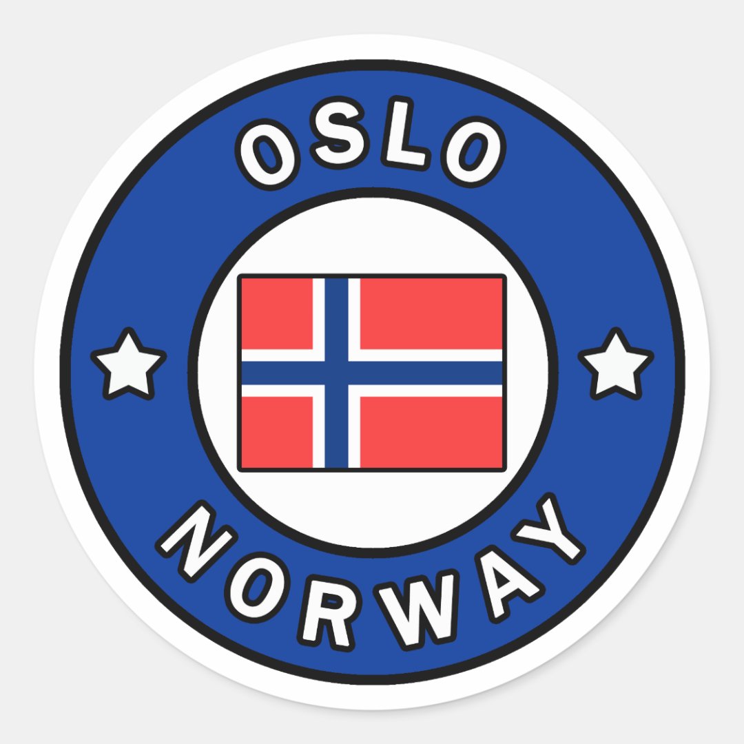 Oslo Norway Classic Round Sticker | Zazzle